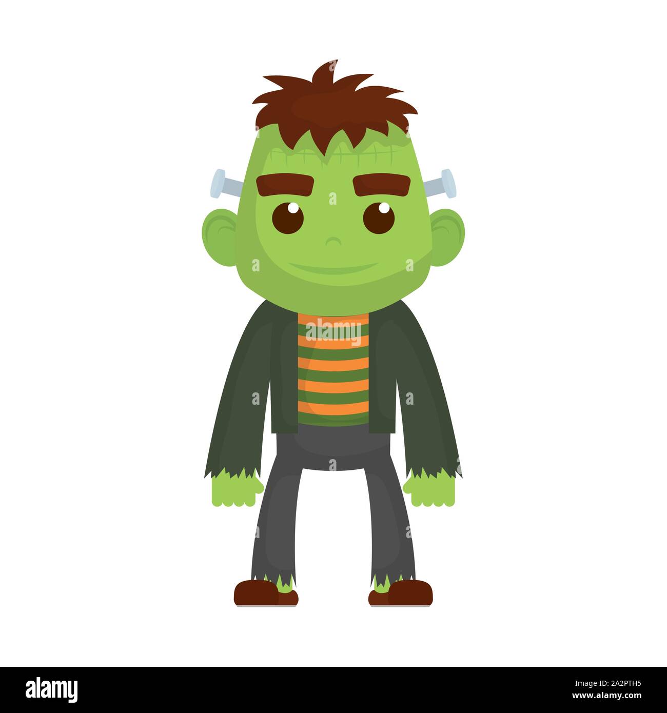 little boy with frankenstein costume character Stock Vector Image & Art ...