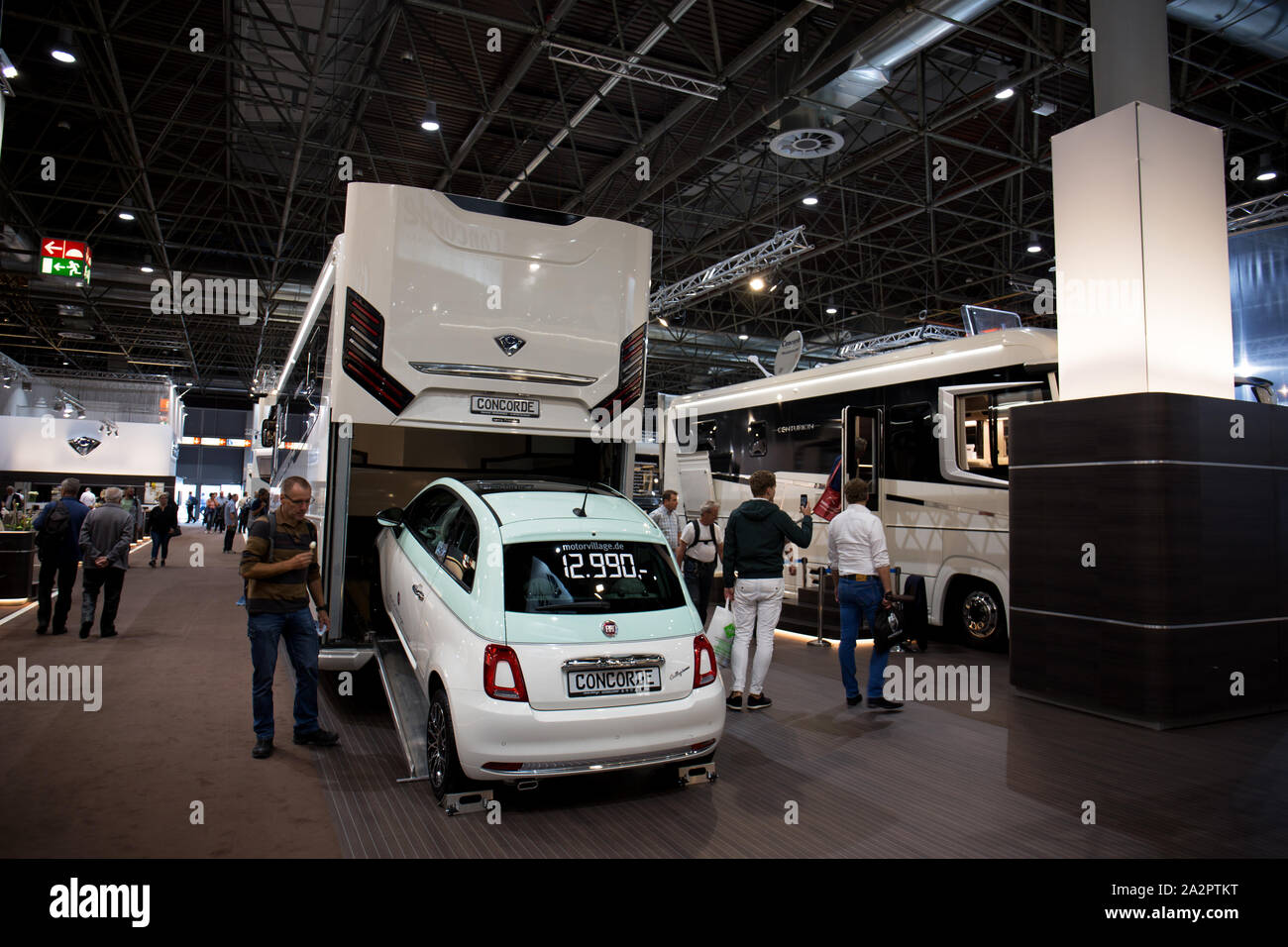 Worlds largest fair for motorhomes caravans hi-res stock photography ...