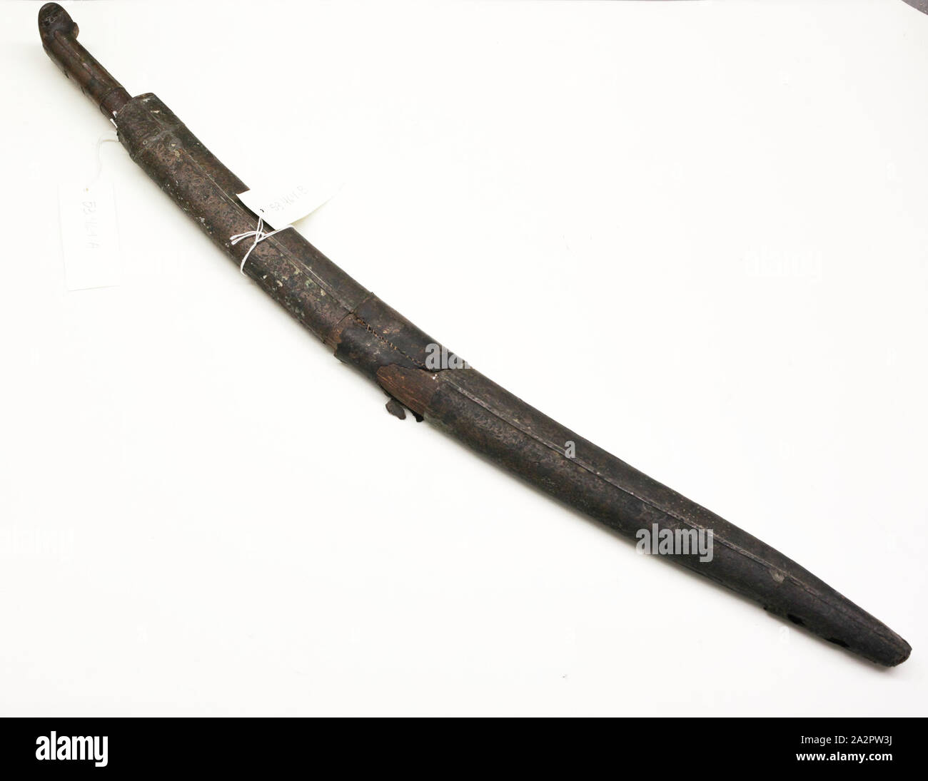 Islamic, Turkish, Saber with Scabbard, ca. 1800, Steel with silver ...