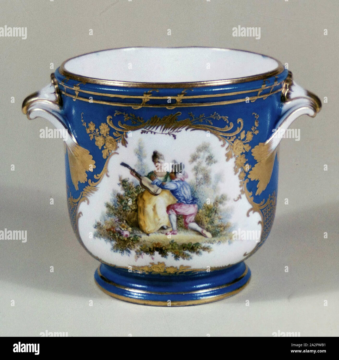 Soft paste porcelain with enamel decoration hi-res stock photography ...