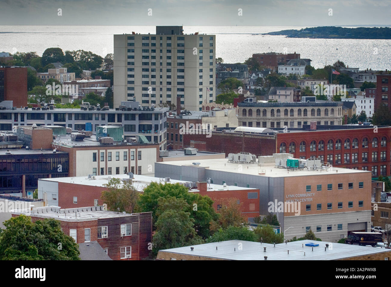 Lynn, MA has awesome views of city from above Stock Photo - Alamy