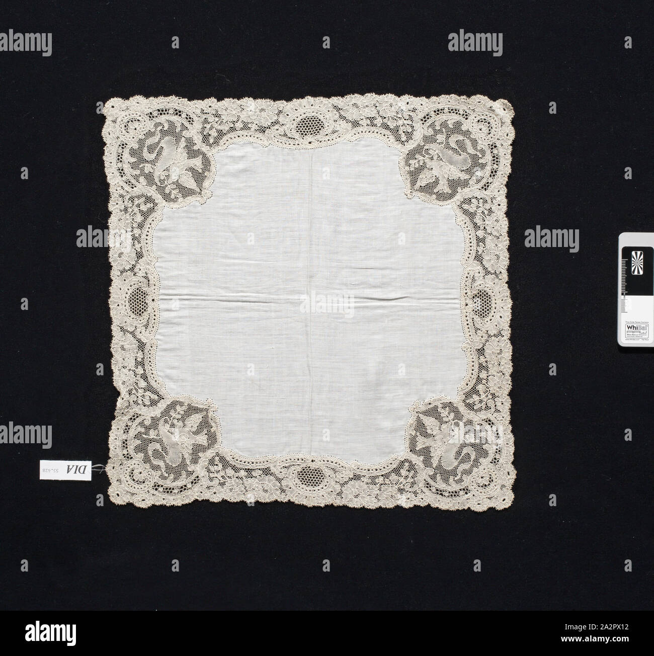 Lace handkerchief 19th century hi-res stock photography and images - Alamy