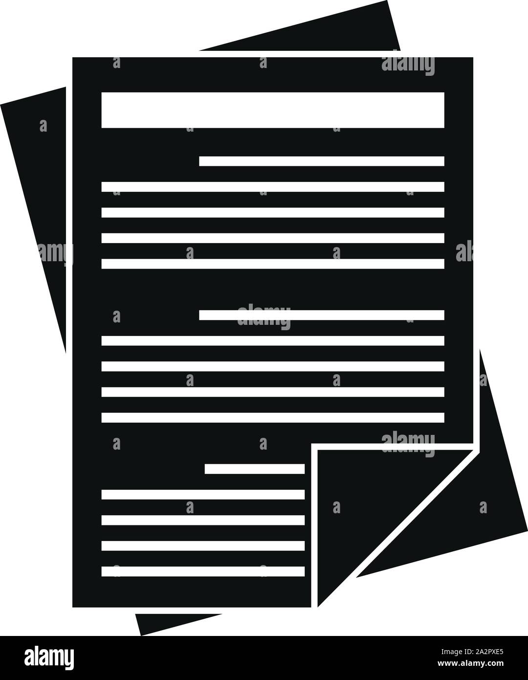 Lawyer papers icon. Simple illustration of lawyer papers vector icon ...