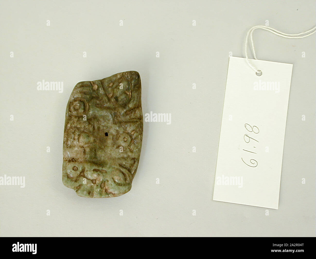 Guatemala, Native American, Pectoral, 8th century, jade, Overall: 3 × 2 ...