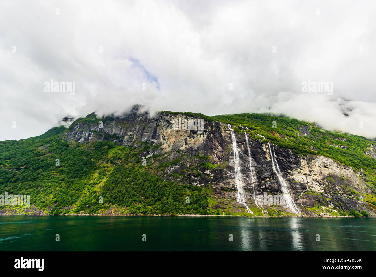 The Seven Sisters waterfall in Geiranger, Norway ( 7 Sisters Waterfall ...