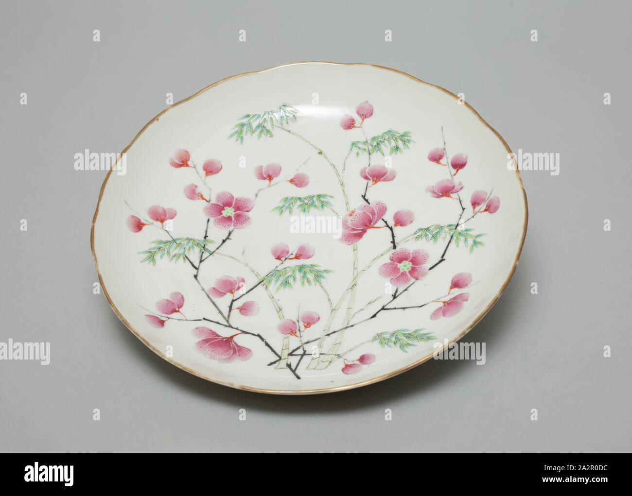 Unknown (Chinese), Plate, 1820/1850, porcelain, Height: 1 1/4 in. (3.2 ...