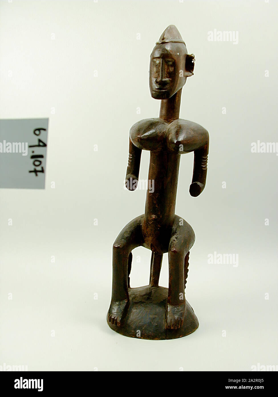 Bamana, African, Ancestor Figure, 1850/1900, Wood, 25 1/2 x 8 1/2 x 8 ...