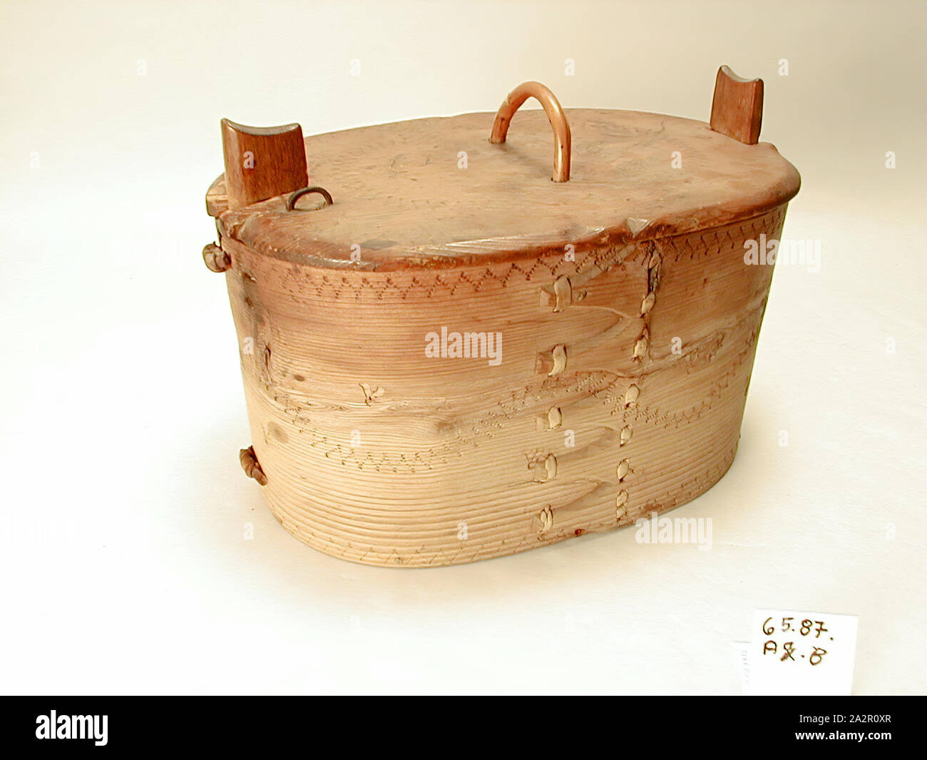 Canadian, Native American, Box with Cover, ca. 1800, Wood, Overall (box ...