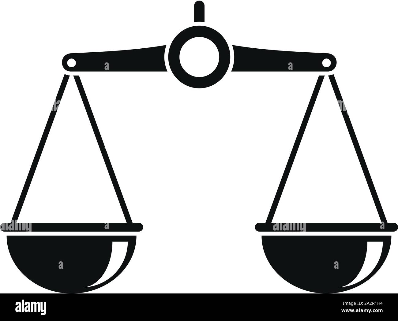 Judge balance icon. Simple illustration of judge balance vector icon ...