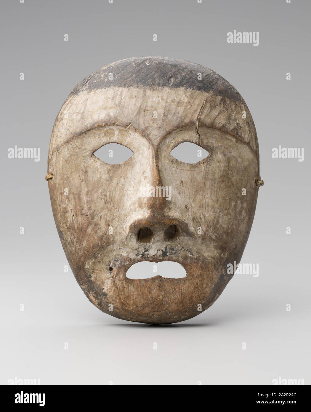 Eskimo, Native American, Mask, ca. 1900, wood and pigment, Overall: 7 3 ...