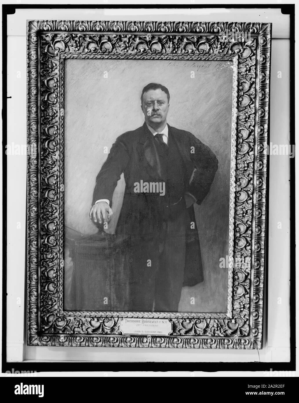ROOSEVELT, THEODORE. PHOTO OF SARGENT PAINTING Stock Photo - Alamy