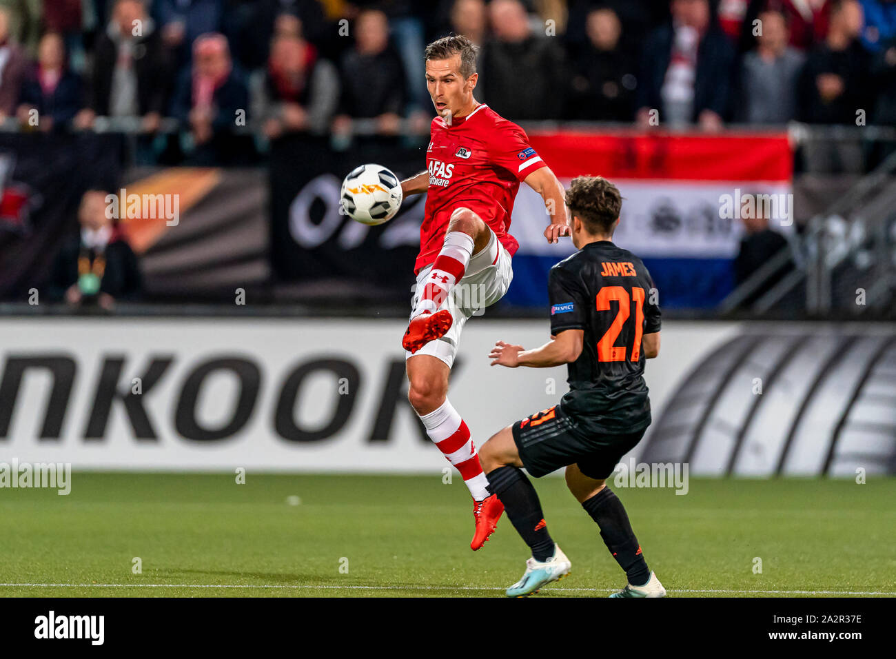 DEN HAAG, Netherlands. 03rd Oct, 2019. football, Cars Jeans Stadium ...