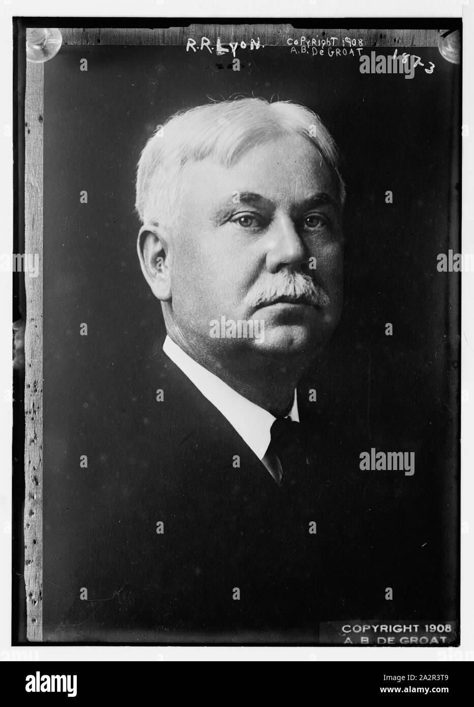 R.R. Lyon, portrait, A.B. DeGroat / A.B. DeGroat Stock Photo - Alamy