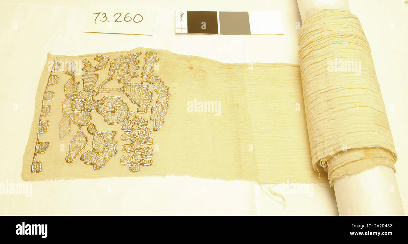 Islamic, Turkish, Sash, 19th Century, linen, metal threads Stock Photo ...