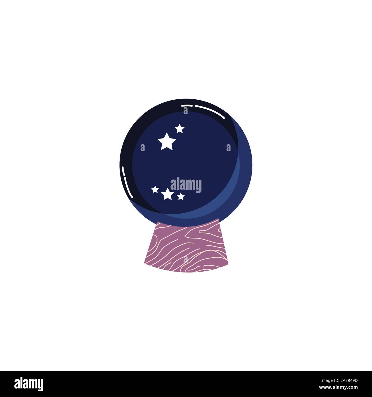 Crystal ball prediction cartoon Stock Vector Images - Alamy