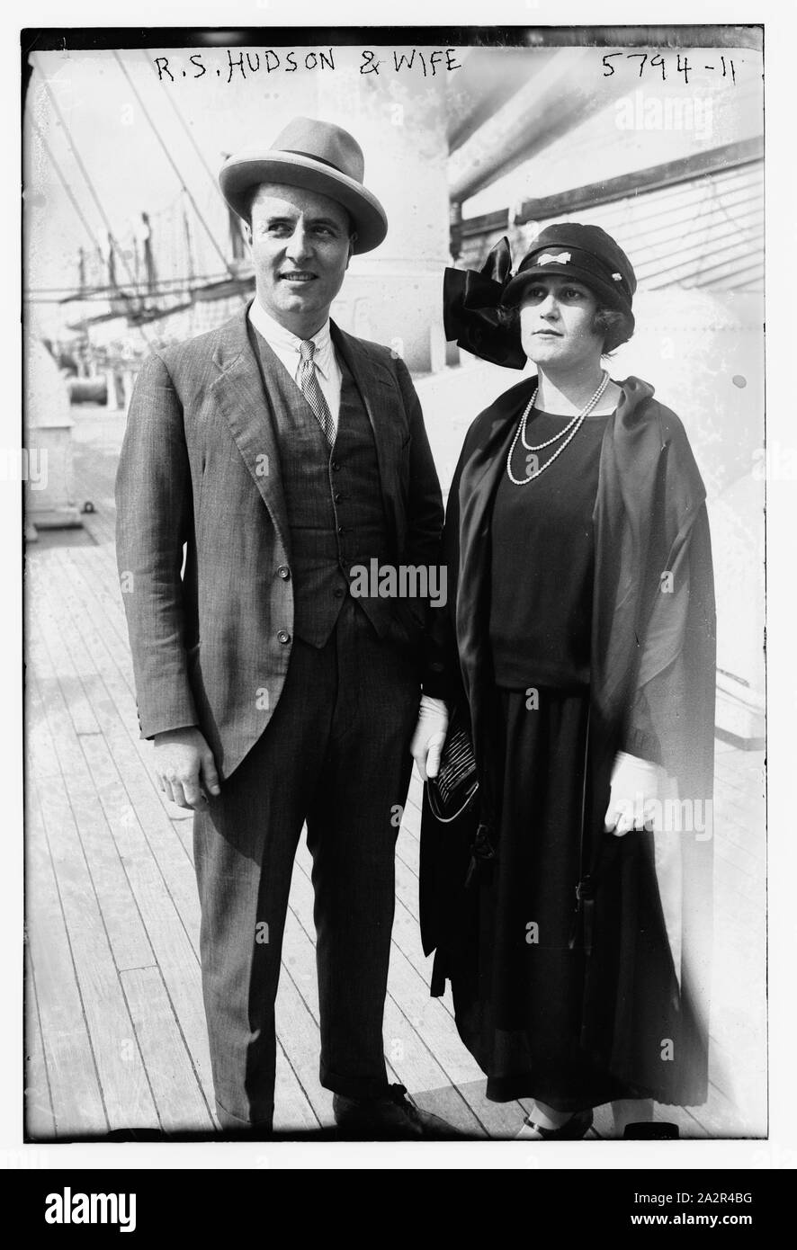 R.S. Hudson and wife Stock Photo - Alamy