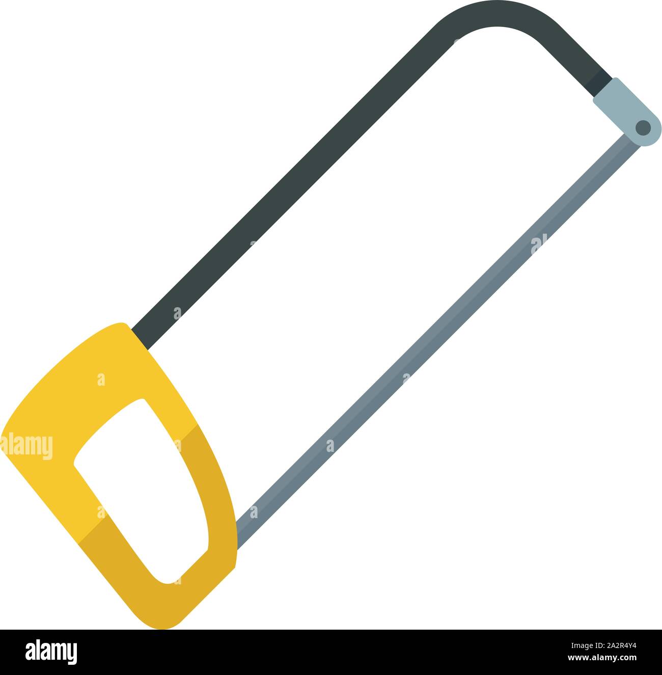 Hacksaw icon. Flat illustration of hacksaw vector icon for web design ...