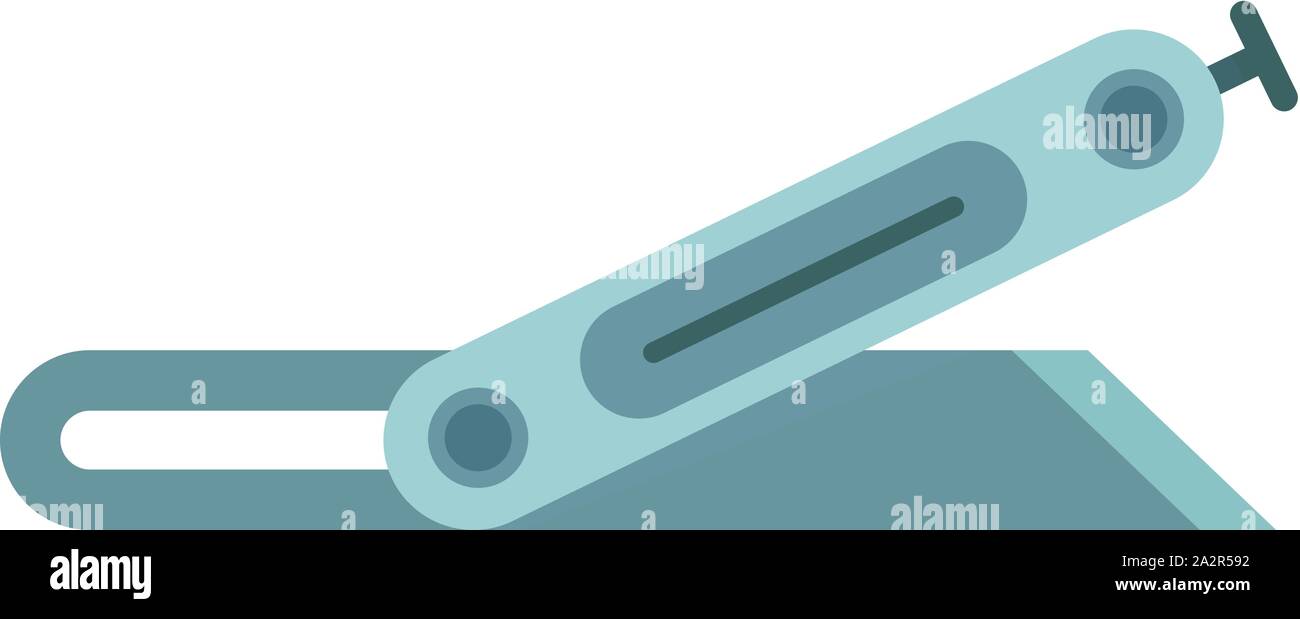 Metal angle knife icon. Flat illustration of metal angle knife vector ...