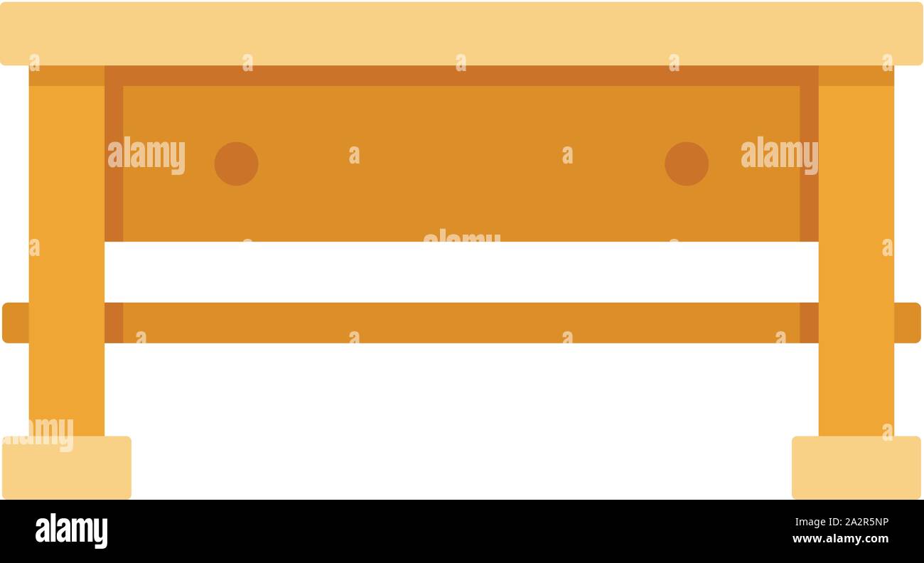 Carpenter work table icon. Flat illustration of carpenter work table ...