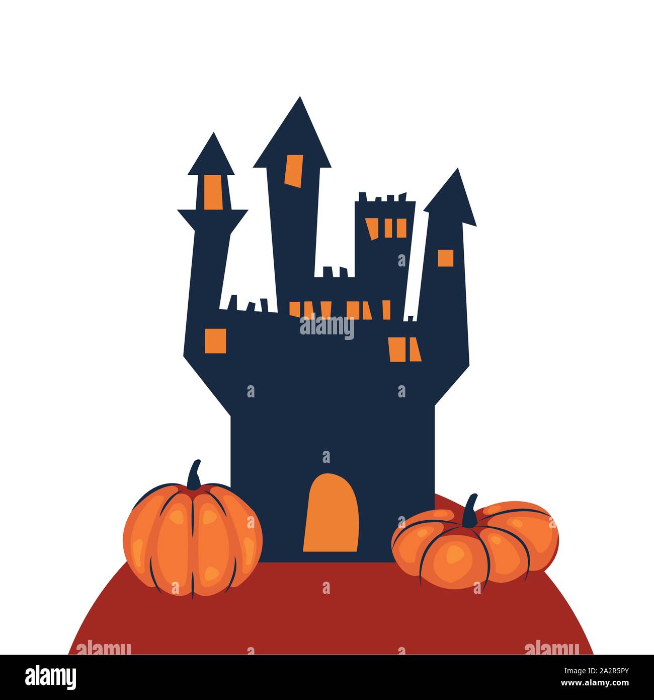 halloween dark haunted mansion building Stock Vector Image & Art - Alamy