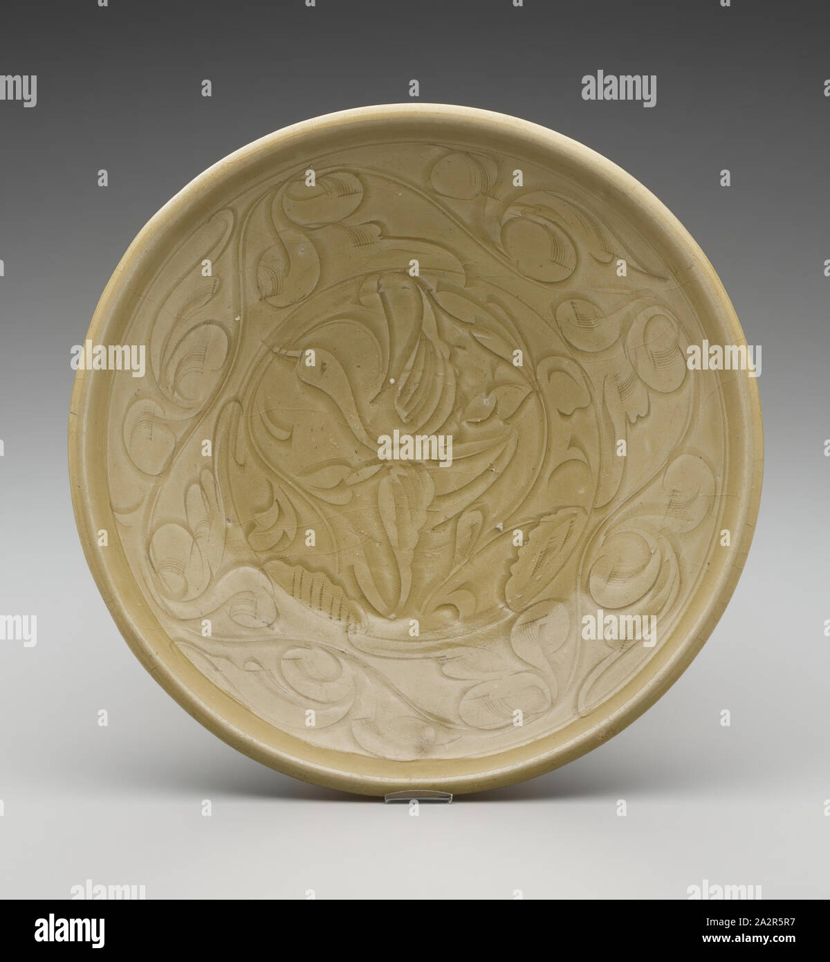 Unknown (Chinese), Bowl with Duck and Scrolling Grass Design, 13th ...