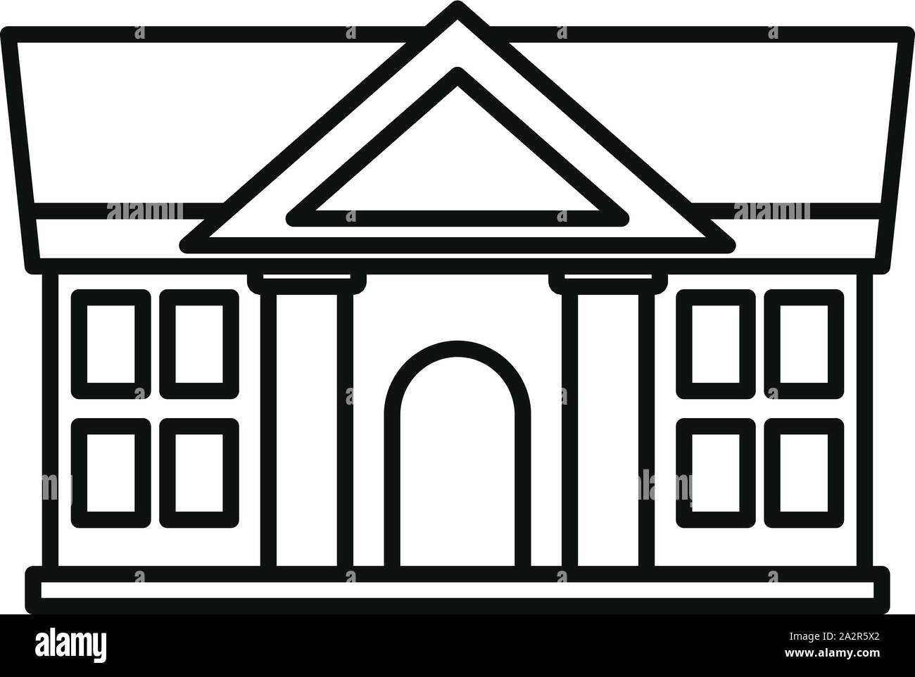 Justice court building icon. Outline justice court building vector icon ... Justice court building icon. Outline justice court building vector icon ...