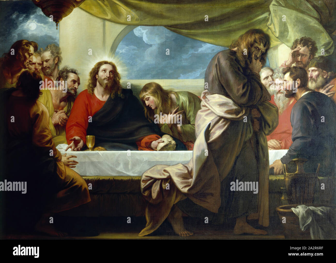 Benjamin west the last supper hi-res stock photography and images - Alamy