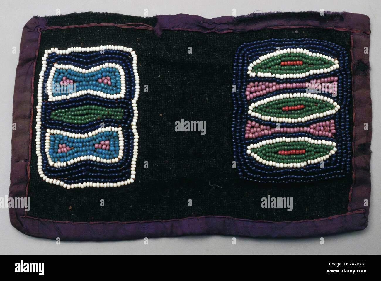 Fox, Native American, Hair Binder, ca. 1890, wool and beads, Overall: 6 ...