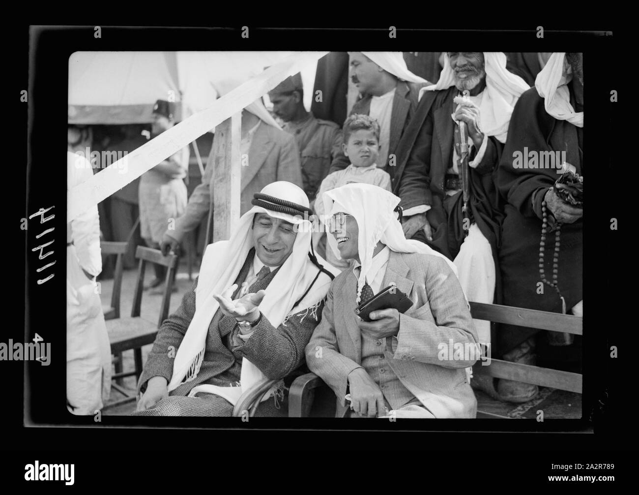 Race meeting (horse & camel). Beersheba. Mr. Lababidi & Toukau Eff. In ...