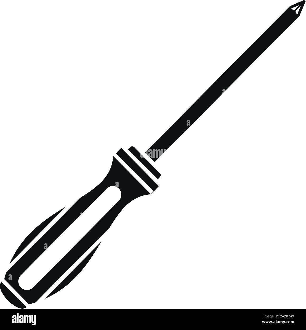 Screwdriver tool icon. Simple illustration of screwdriver tool vector ...