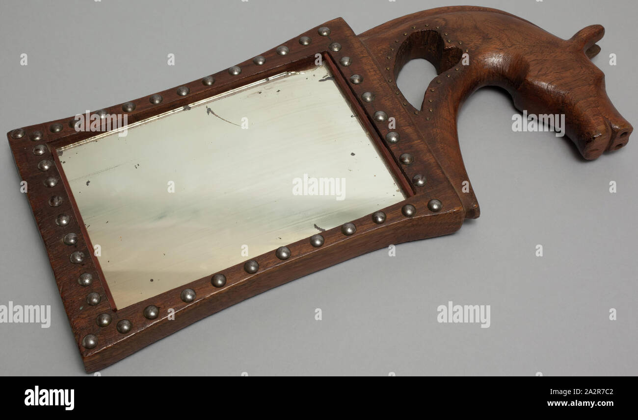 Omaha, Native American, Mirror, ca. 1885, walnut, glass mirror and ...