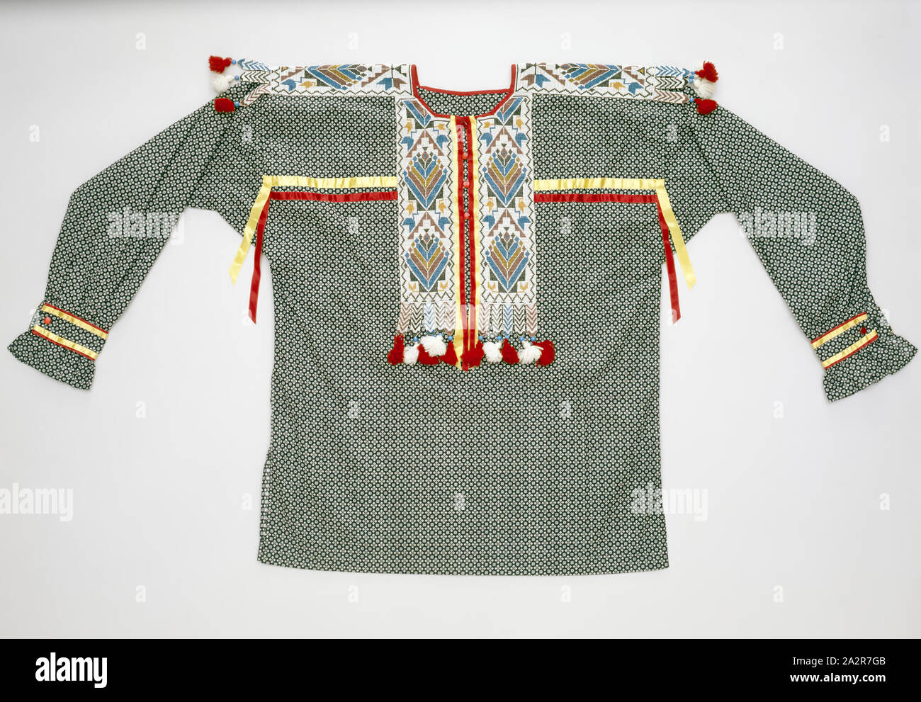 Potawatomi, Native American, Man's Shirt, ca. 1890, cotton, beads ...