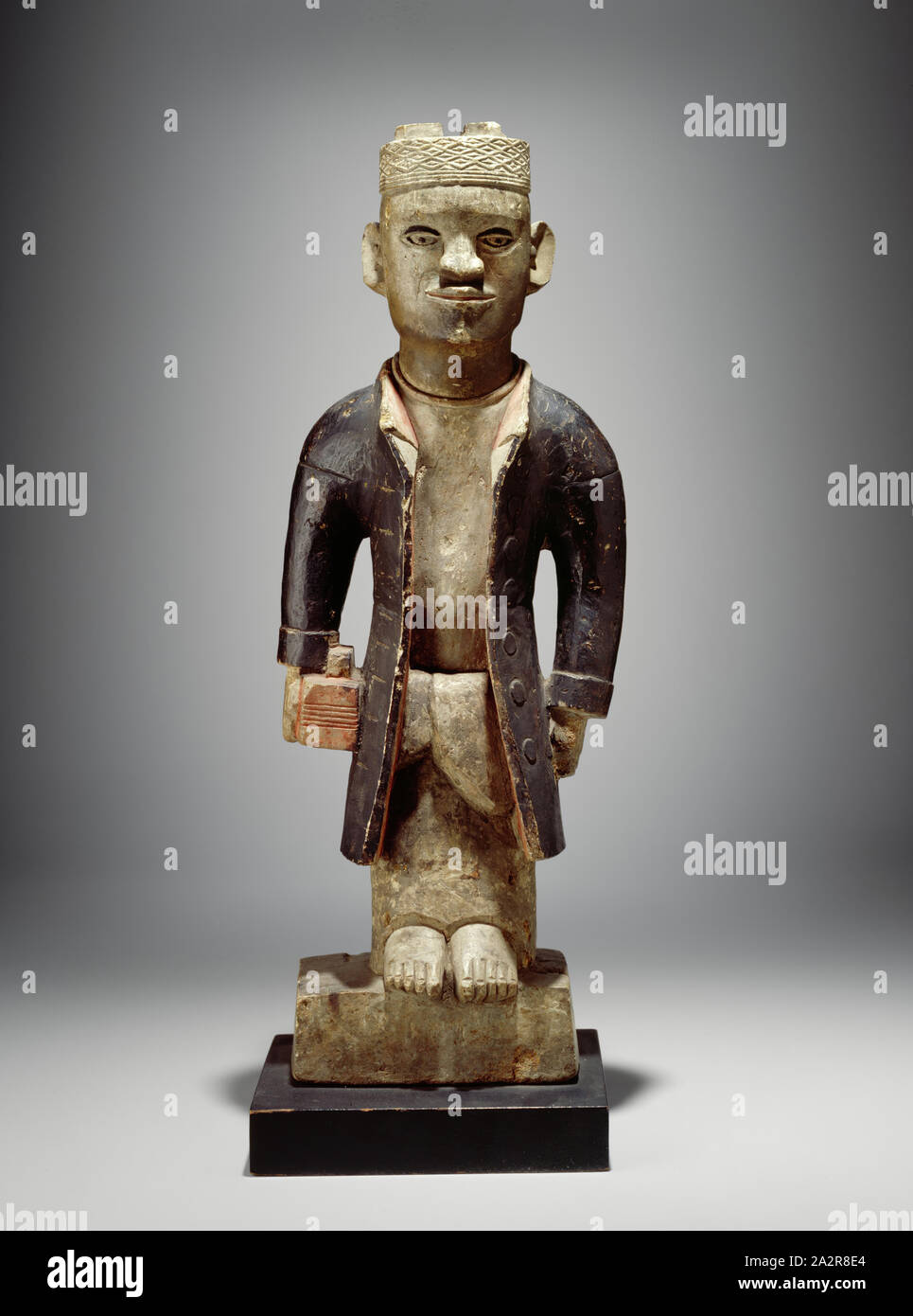 Kongo, African, Male Figure, 19th Century, Carved steatite (soapstone ...