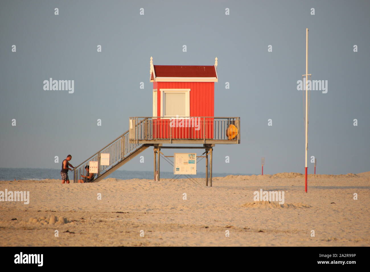 Lifeguard observation house in Langeoog, Germany Stock Photo - Alamy