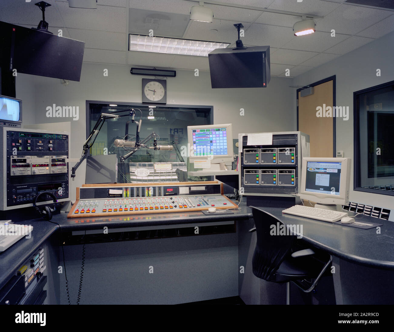 Radio station studio Stock Photo - Alamy