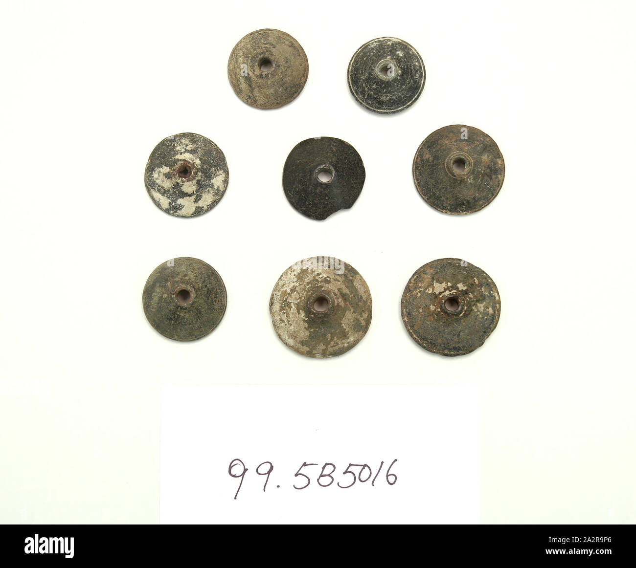 Greek, Spindle Whorls, stone, 1/2 x 3 1/4 x 2 1/8 in. (1.3 x 8.3 x 5.4 ...