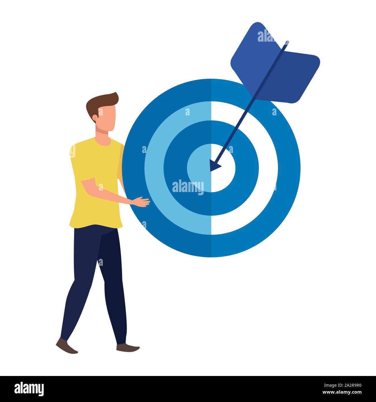 Man icon avatar arrow hi-res stock photography and images - Alamy