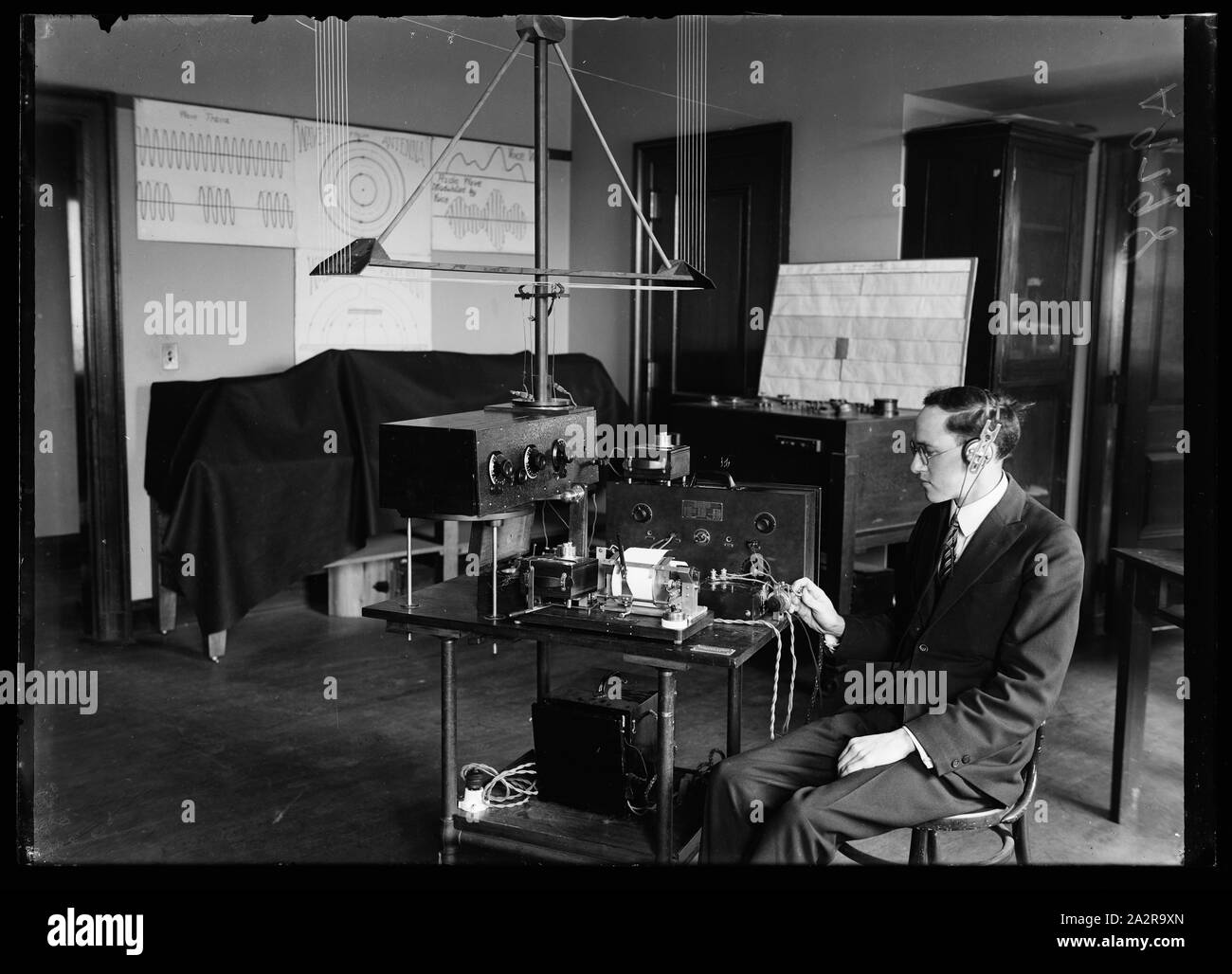 Radio, wire-loop antenna Stock Photo - Alamy