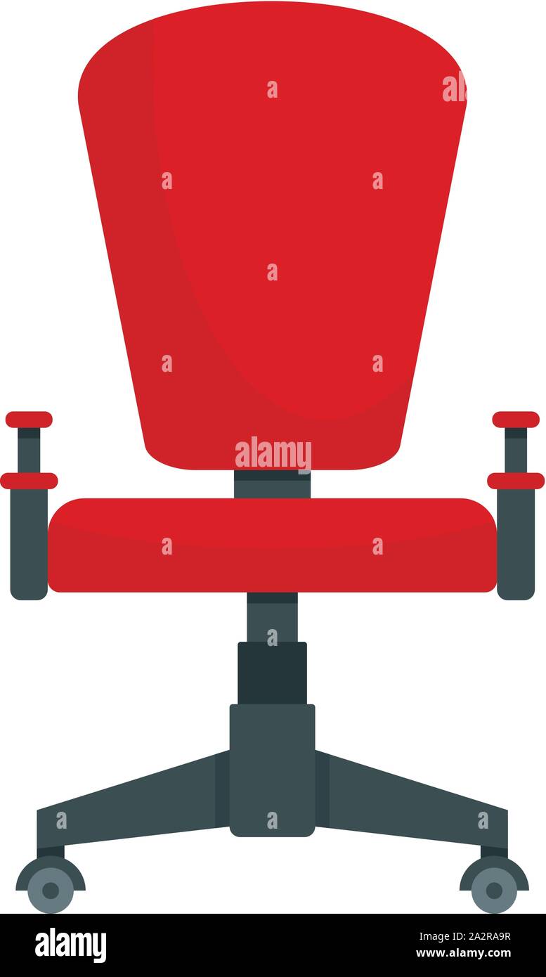 Office desk chair icon. Flat illustration of office desk chair vector ...