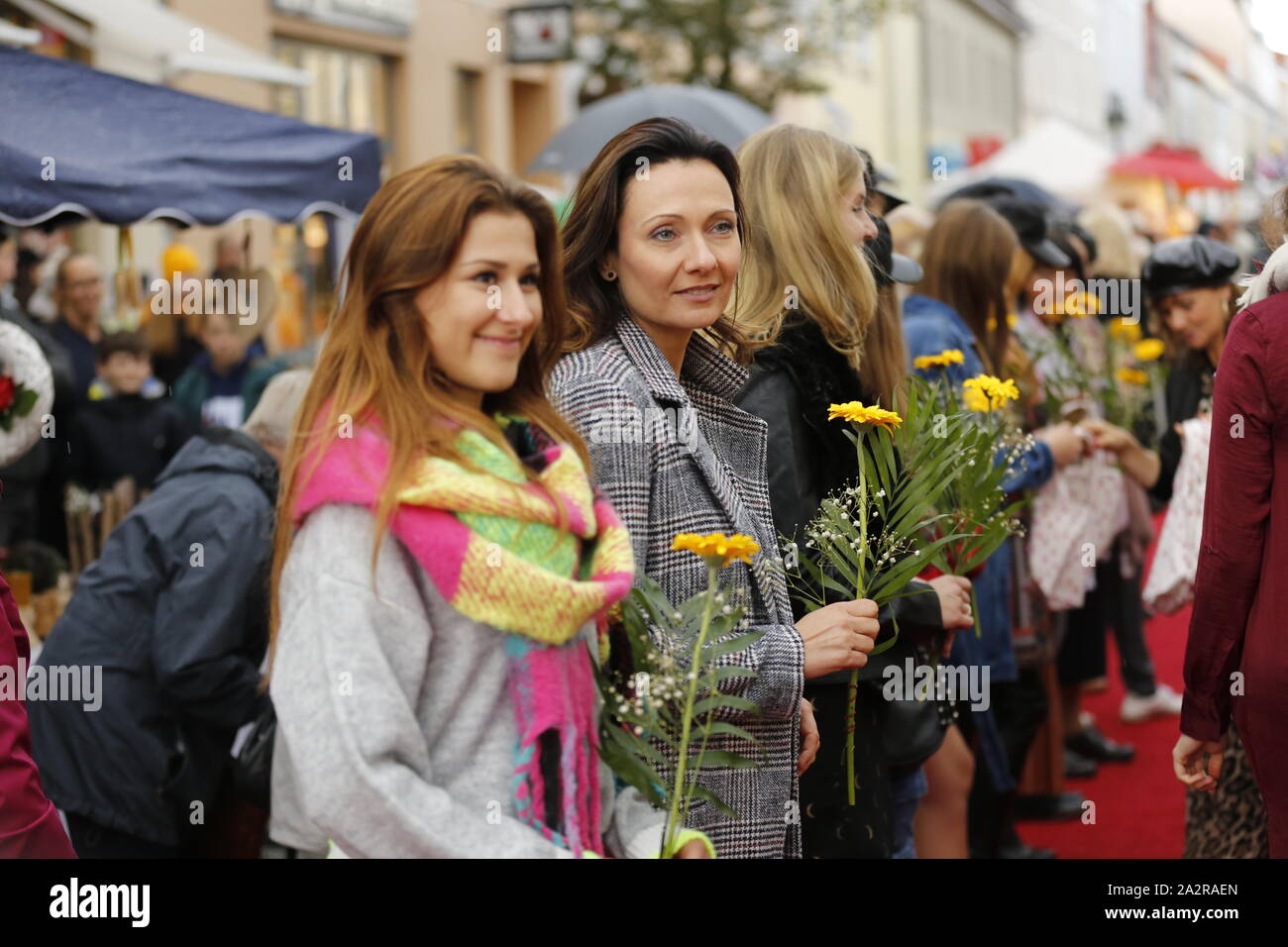 Strausberg, Germany. 03rd Oct, 2019. Street party in the old town of ...