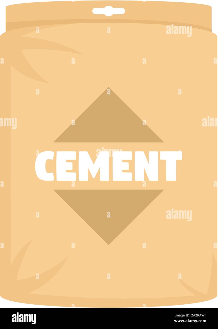 Cement bag icon. Flat illustration of cement bag vector icon for web ...