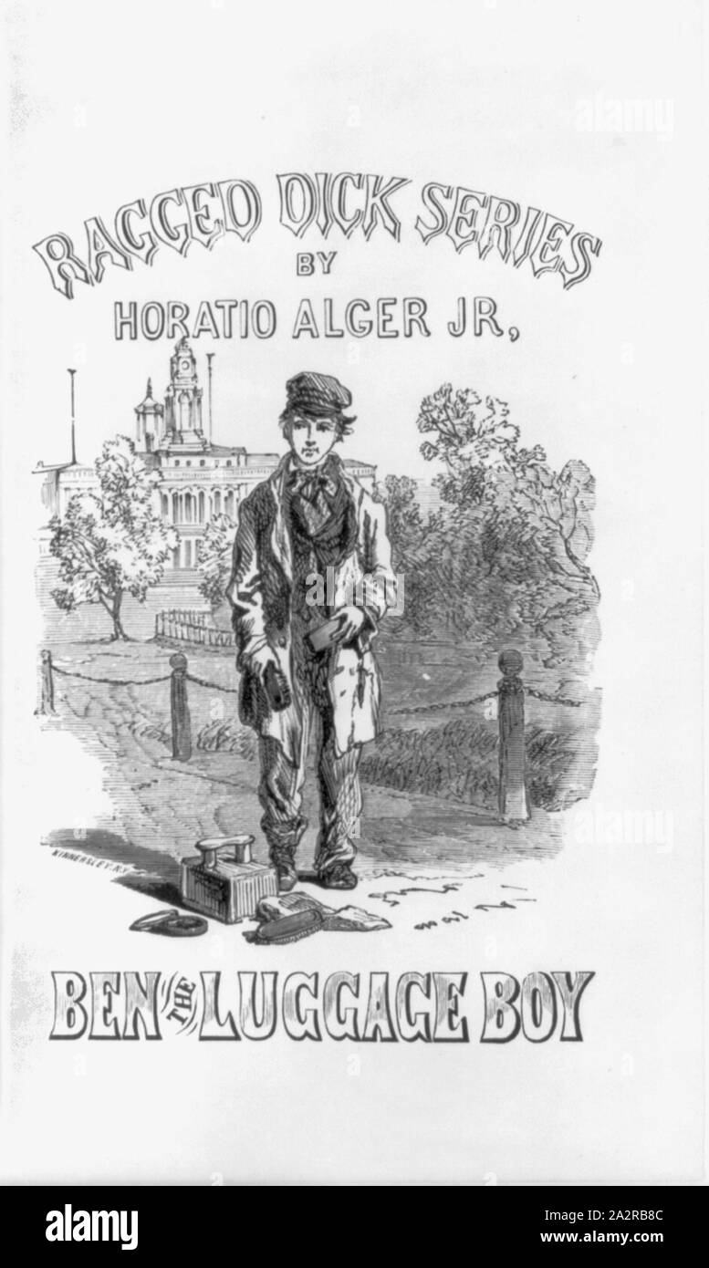 Ragged Dick series, by Horatio Alger, Jr., Ben the luggage boy Stock ...