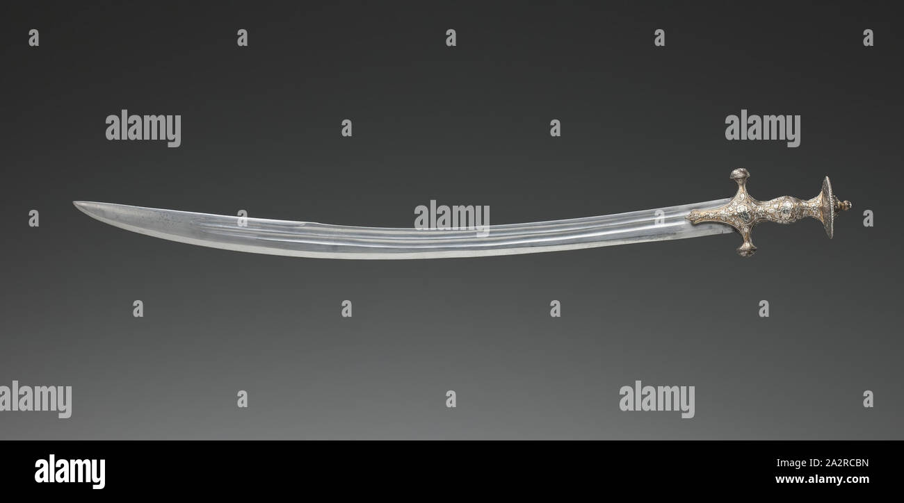 Unknown (Indian), Sword with a Mughal Hilt and an Indian Blade in a ...