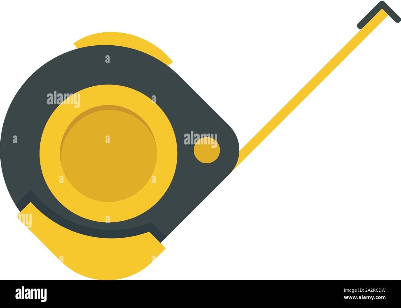 Measure ruler icon. Flat illustration of measure ruler vector icon for ...