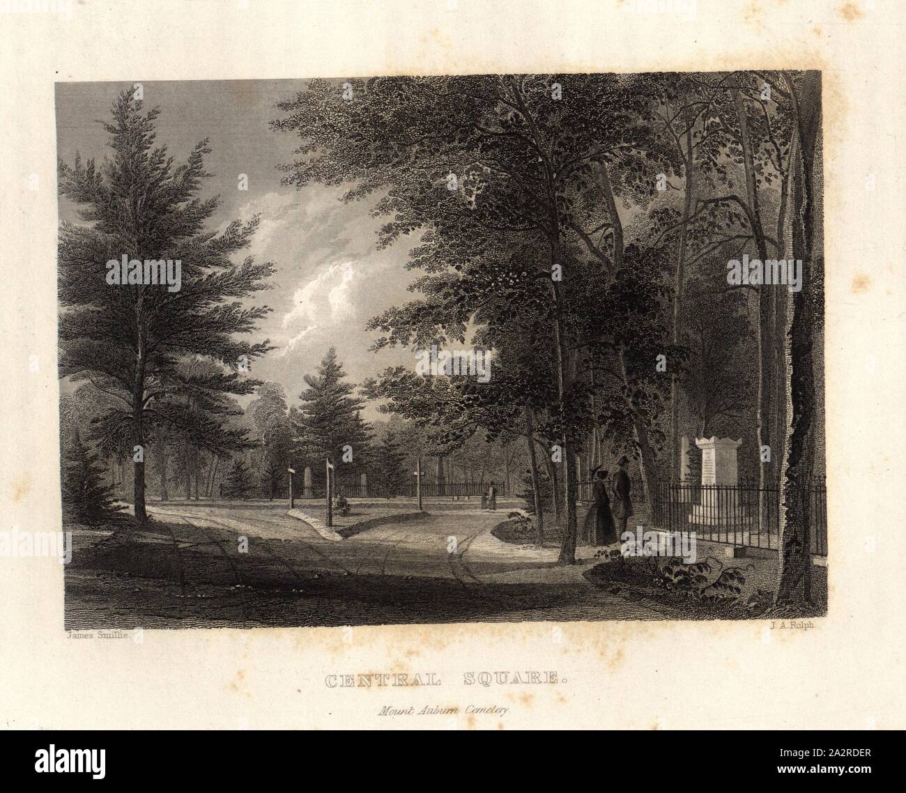 Central square mount auburn cemetery hi-res stock photography and ...