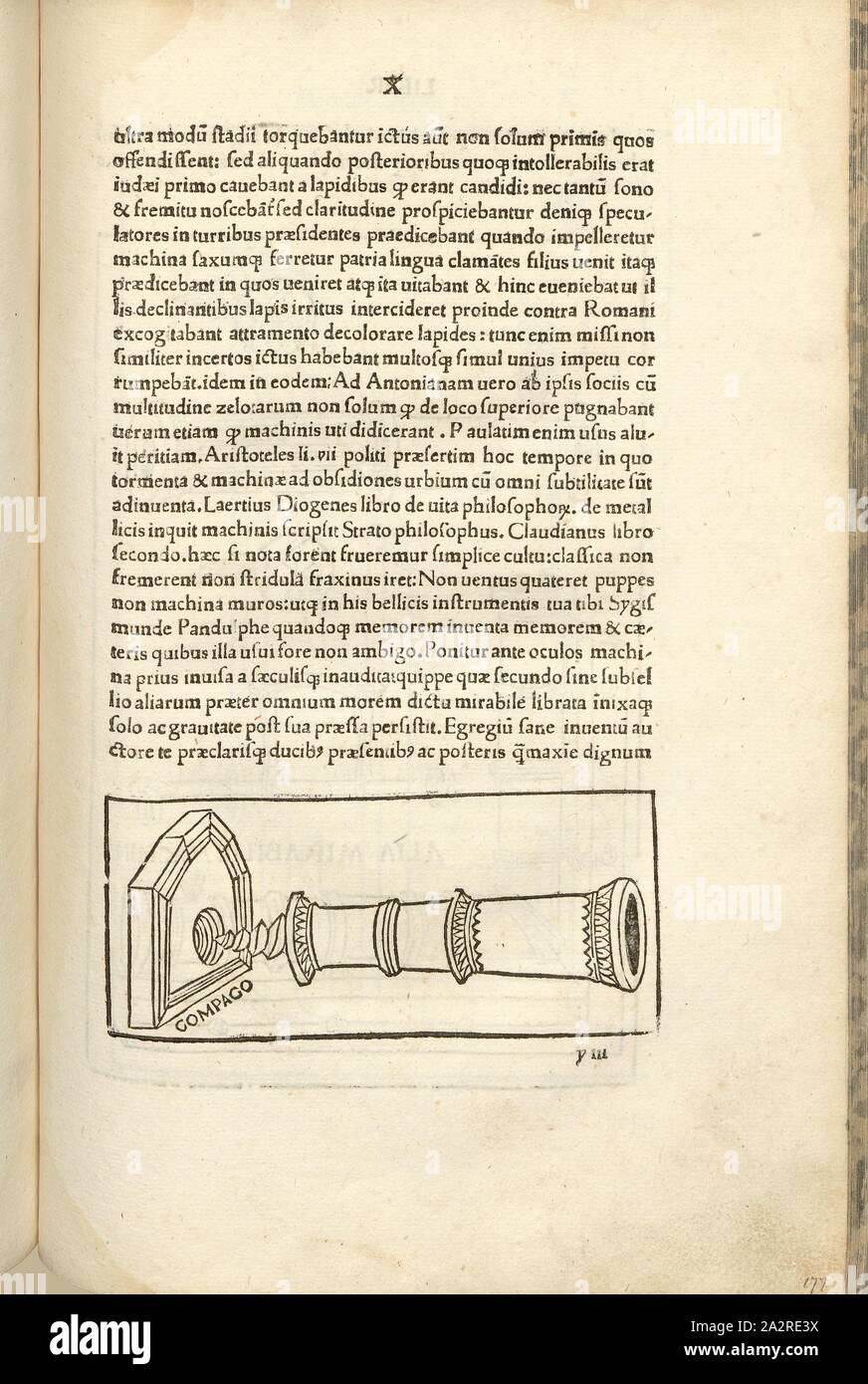 structure, Medieval Warfare, War Machine, Drill Stick, Woodcut, p. 361 ...