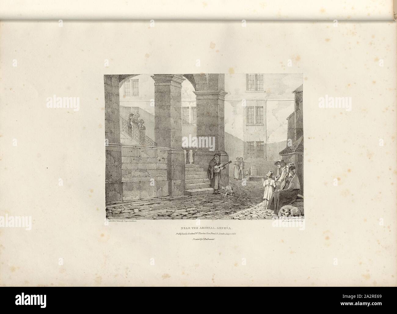 Near the arsenal, Geneva, At the Armory in Geneva, Signed: Major ...