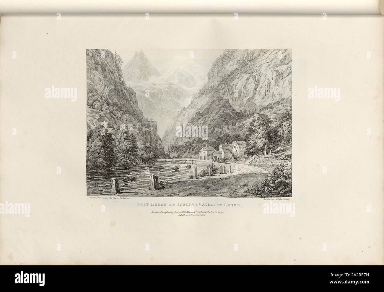 Posthouse at Isella, Valley of Gondo, Postal station Iselle at the exit ...