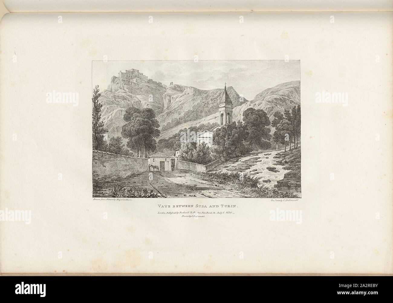 Vaye between Susa and Turin, Church on the way from Susa to Turin ...