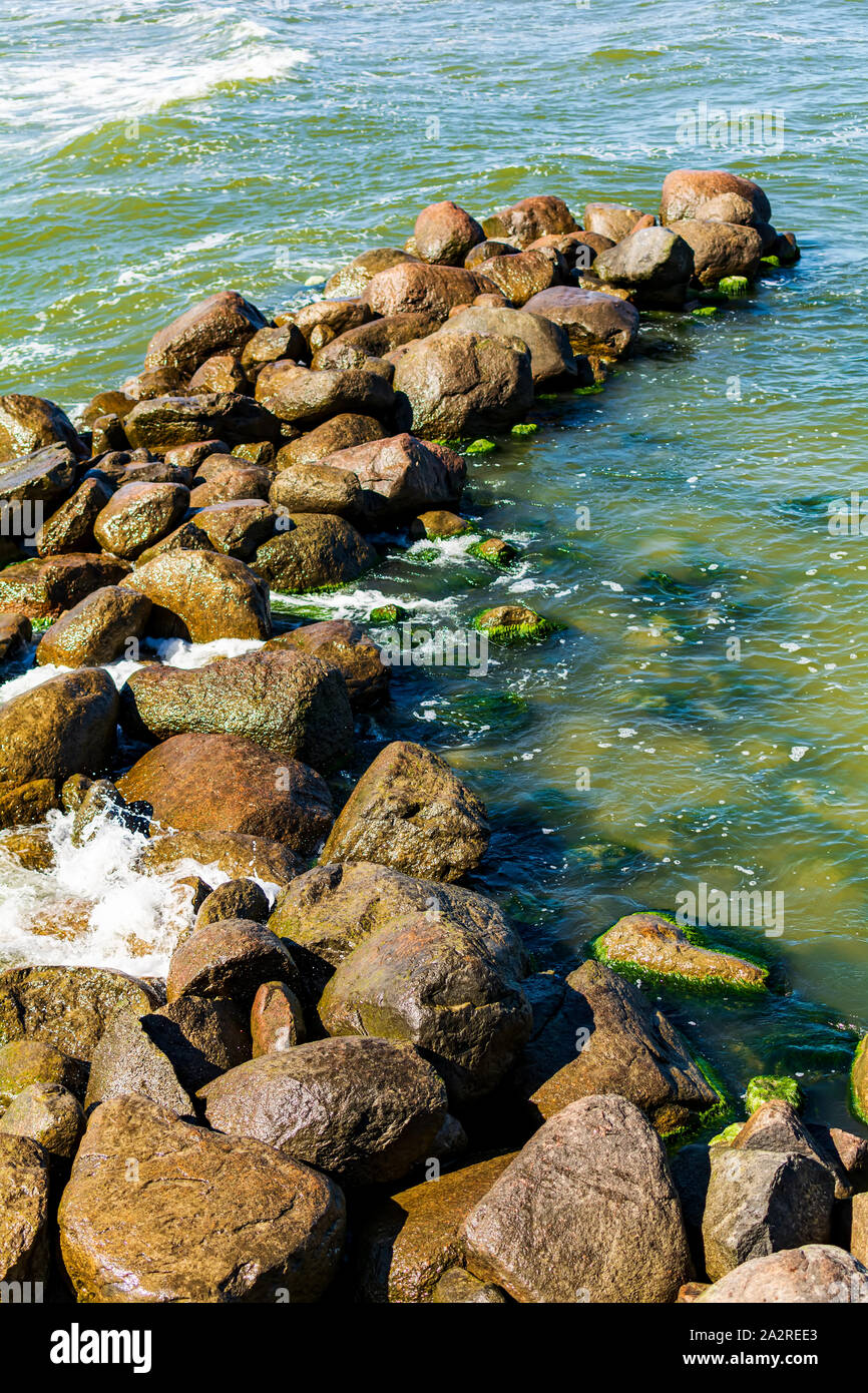 Rock groyne hi-res stock photography and images - Alamy